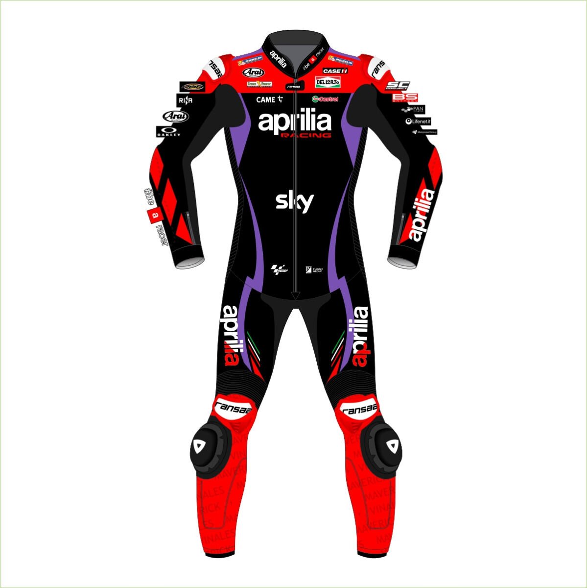 Aprilia Leather Suit Maverick Vinales MotoGP 2024 Race Gear